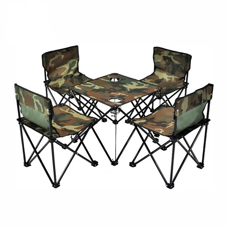 Outdoor Family Camping Folding Table And Chair Portable Camping ...